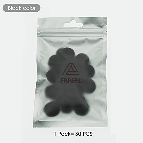 FAAEAL 15 Pairs Replacement Ear Tips for Ear Buds Headsets Earphones Accessories,Soft Foam Earbuds Eartips,Earpads Ear Bud Pad Cushions Replace Sponge Covers for Diameter 15mm-20mm Headphones(Black)