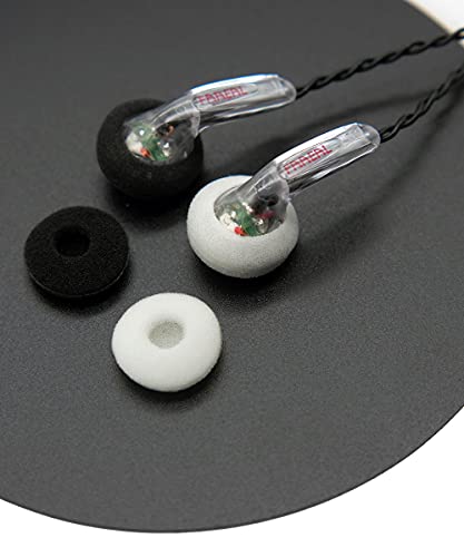 FAAEAL 15 Pairs Replacement Ear Tips for Ear Buds Headsets Earphones Accessories,Soft Foam Earbuds Eartips,Earpads Ear Bud Pad Cushions Replace Sponge Covers for Diameter 15mm-20mm Headphones(Black)