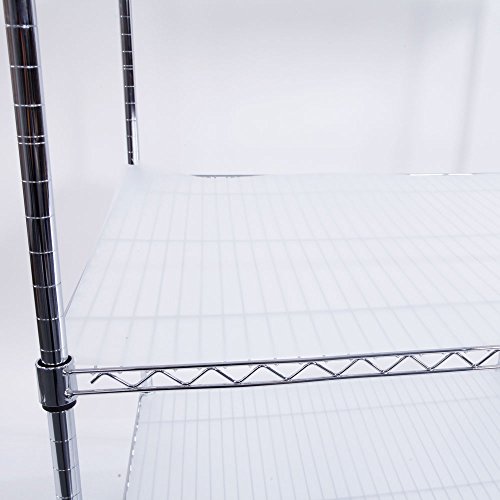 6 Tiers Free Standing Corner Shelf with Wheels, Metal Storage Wire Shelving Unit Corner Storage Rack Display for Restaurant,Living Room, Bathroom, Pantry,Kitchen 26.77" x 26.77" x 70.87" (Silver)