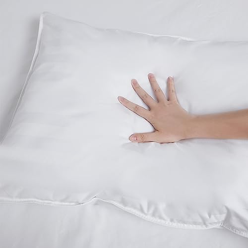 DOWNLITE Extra Soft Hypoallergenic Down Alternative Bed Pillow - Stomach Sleeper Pillow (Standard/Queen)