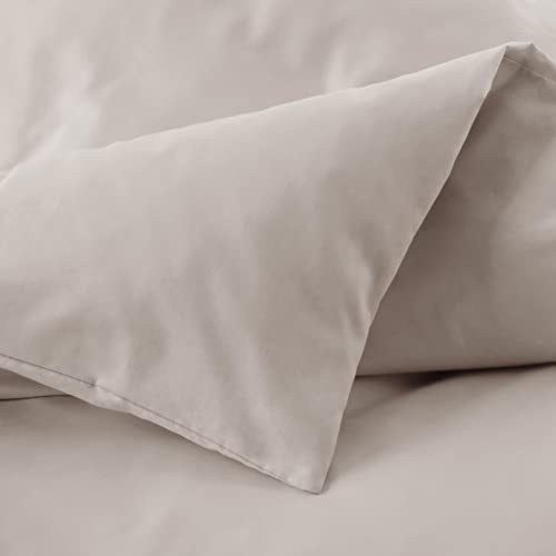 Amazon Aware 100% Organic Cotton 300 Thread Count Duvet Cover Set - Taupe, King
