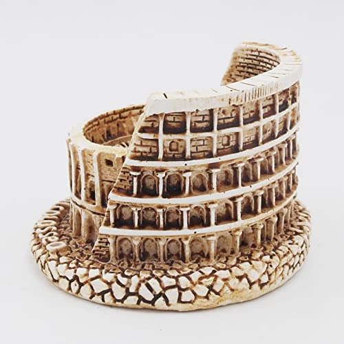 Kocris Casa Rome Colosseum Fish Tank Decorations Ancient Arena Amphitheatre Roman Reptile Turtle Lizard Spider Tanks Terrarium Building Décor Ornament Pet