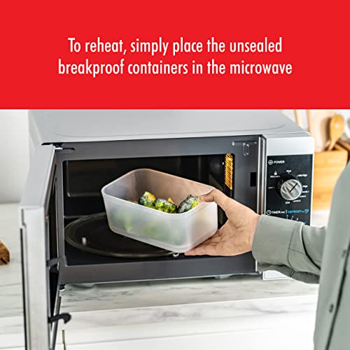 ZWILLING Fresh & Save Flat Lunch Box Large, Airtight Food Storage Container, Meal Prep Container, BPA-Free, Semi-transparent