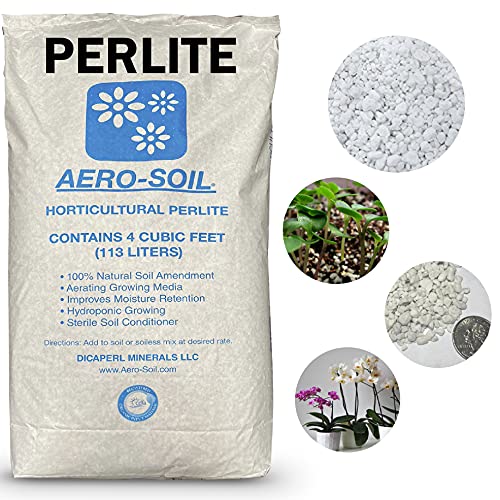 AeroSoil Perlite Horticultural Soil Additive β Potting Soil for Plants β AeroSoil Perlite Horticultural Soil Additive β Potting Soil for Plants β Seed Starter - Coarse 4 CF - Coarse 4 CF