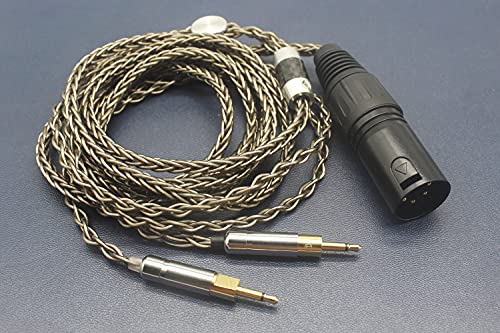 Youkamoo 4 Pin XLR Headphone Cable Compatible for Sennheiser HD700 HD 700 Headphones 8 Core Silver Plated Replacement Audio Upgrade Cable