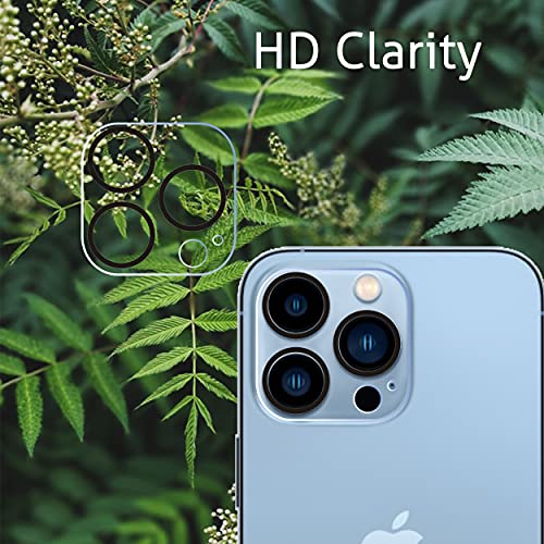 Ailun 2 Pack Screen Protector for iPhone 13 Pro Max [6.7 inch] Display 2021 with 2 Pack Tempered Glass Camera Lens Protector,[9H Hardness]-HD Case Friendly [4 Pack]