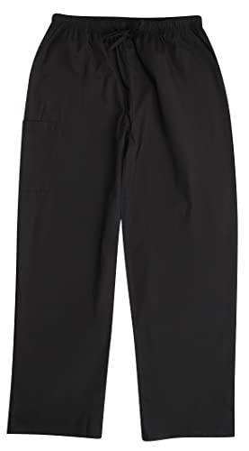 Tropi Men's Scrub Pants Uniforms for Men 6953-BLACK-XL