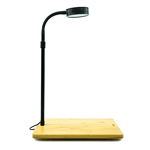 HIRO AQUATICS Height Adjustable Full Spectrum Nano LED Light, fits Nano Tanks, Wabi kusa, Potted Plants, Betta Tanks(9W)