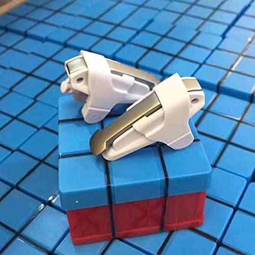 Washranp 2pcs Phone Gaming Triggers Second-Generation Chicken King Mini Metal Physical Button Free Fire Shooting Aim Key Controller Gamepads for Smart Phone White