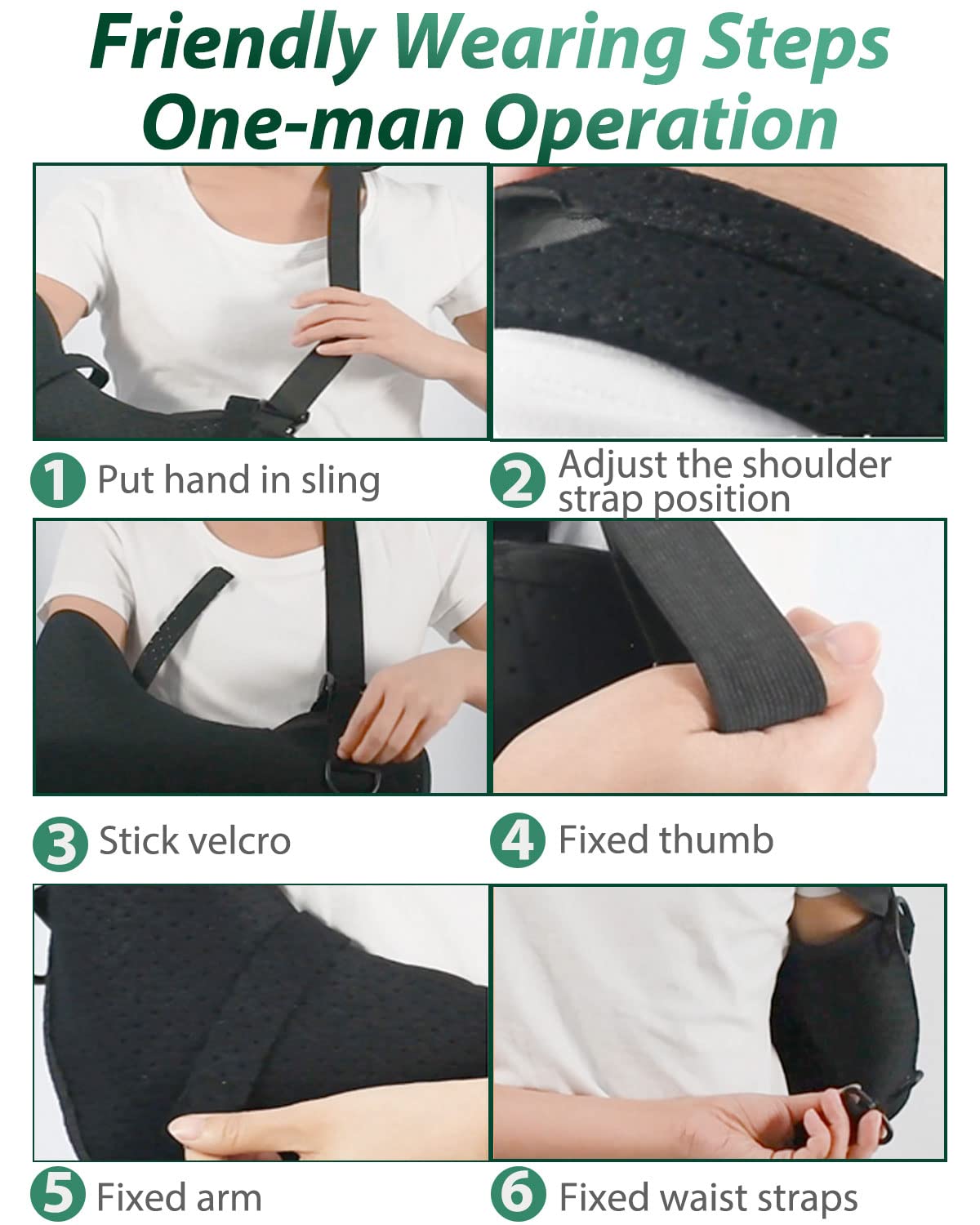 Kids Arm Sling, Multiple Fixed Design, Fashion Medical Arm Support, Comfort, Right & Left Child Arm Slings for Shoulder, Elbow, Wrist Injury, Adjustable for Girl & Boy