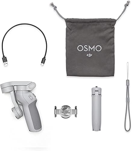 DJI OM 4 SE - 3-Axis Smartphone Gimbal Stabilizer with Tripod, Magnetic Design, Portable and Foldable, ActiveTrack 3.0, Story Mode, Vlogging Stabilizer, YouTube TikTok Video, for Android and iPhone