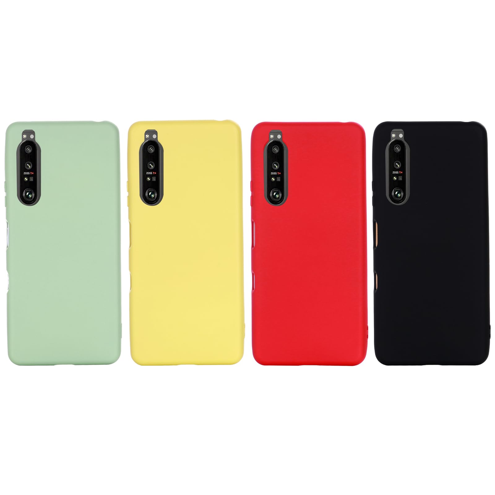 Case for Sony Xperia 1 III, Liquid Silicone Protective Phone Case for Sony Xperia 1 III with Silicone Lanyard, Slim Thin Soft Shockproof Cover for Sony Xperia 1 III Silicone Case Red