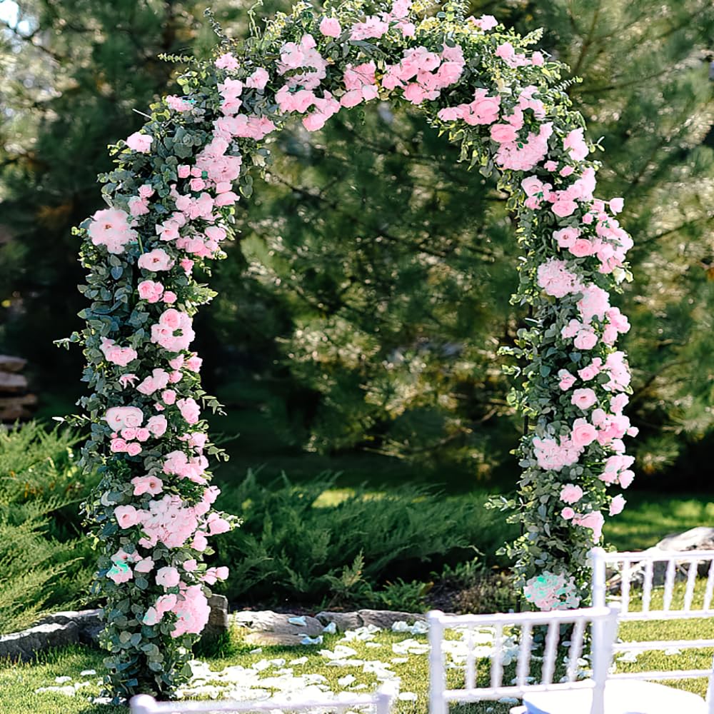 Fulercni 10PCS Fake Rose Garland, 7.5Ft Artificial Vines Flowers Hanging Rose Vine for Wedding Home Office Arch Arrangement Decoration
