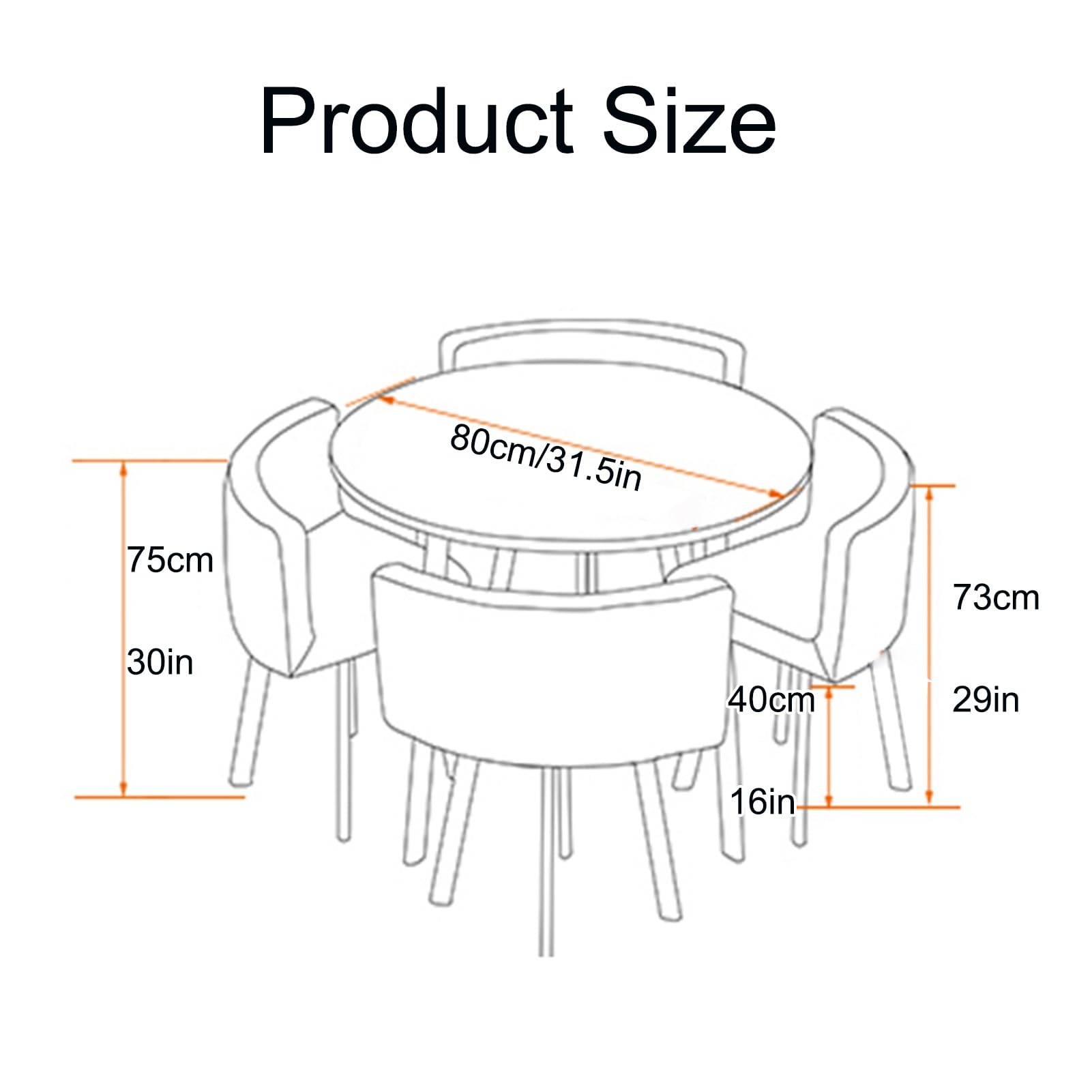 Office Reception Room Club Table, Small Conference Room Tables Simple Office Table Round Furniture Table and Chair Set, Coffee Table and Chair Set Space-Saving Furniture, for Combination Office ( Colo