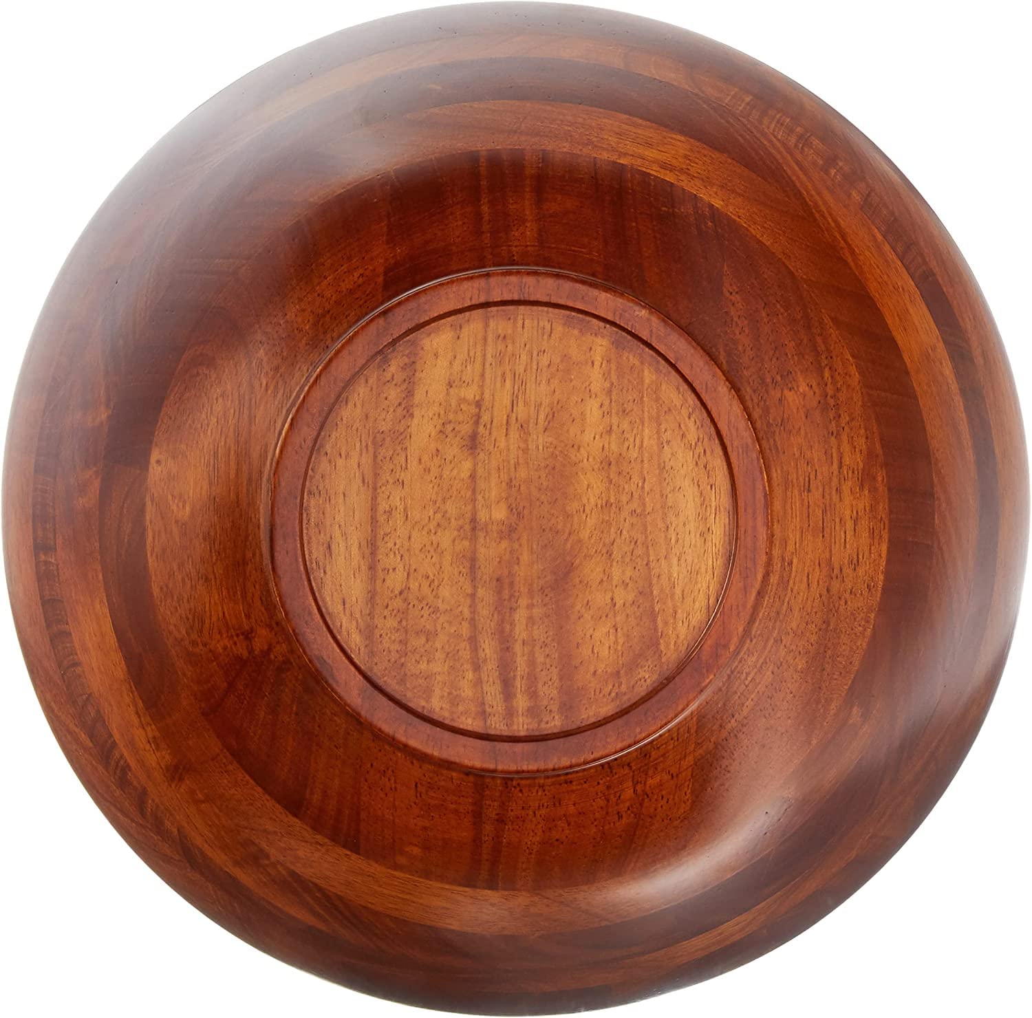 Lipper International Cherry Finished Footed Serving Bowl for Fruits or Salads, Large, 13.75" Diameter x 5" Height, Single Bowl