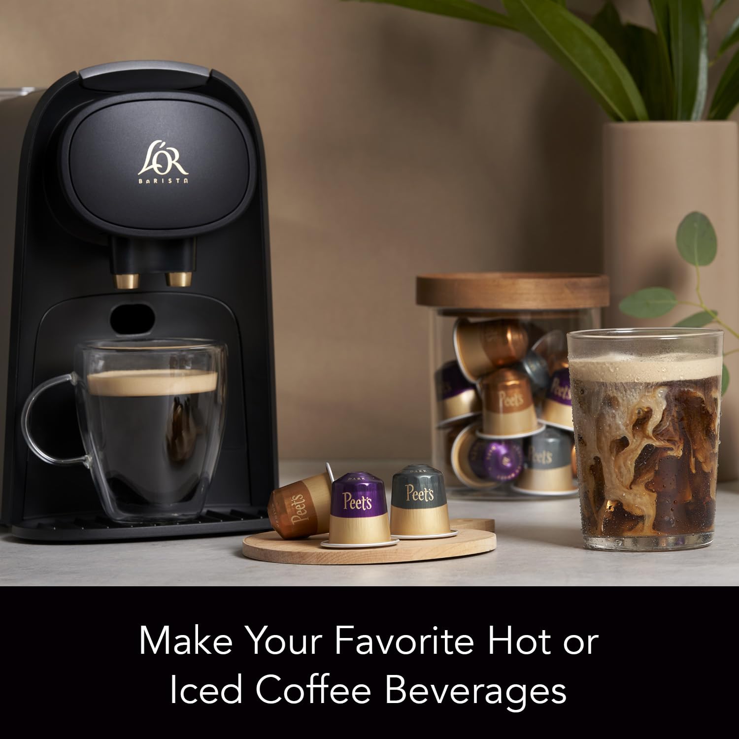 L'OR Barista Coffee Pods, Peet's Coffee Midtown Medium Roast - 30 Single-Serve Capsules, Exclusively Compatible with L'OR BARISTA System, Brews 5 oz, 8 oz, 12 oz, 10 count, Pack of 3