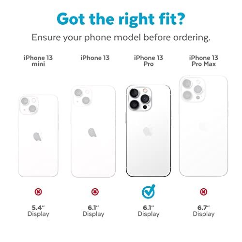 Speck Products CandyShell Pro Case Fits iPhone 13 Pro, Black/Slate Grey