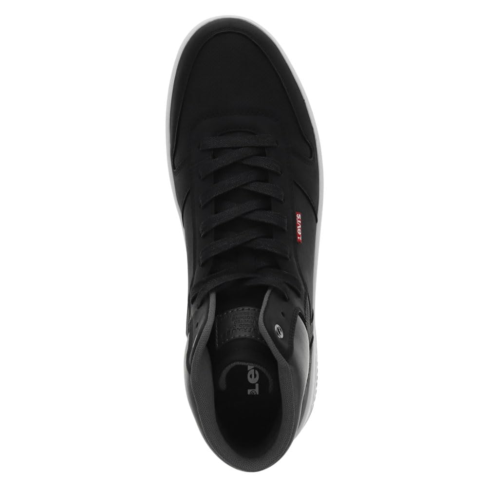 Levi's Men's Drive HI CBL Sneaker, Black/Charcoal, 11