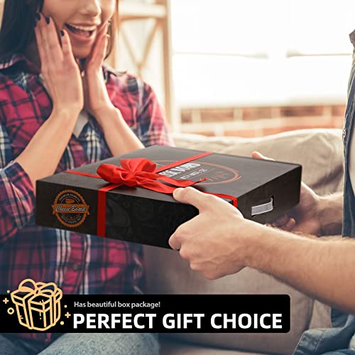 Bamboo Cheese Board and Knife Set - Extra Large Charcuterie Boards Set & Accessories, Large Wooden Cheese Platter Tray with Cutlery - Unique Housewarming, Bridal Shower, Anniversary & Wedding Gift