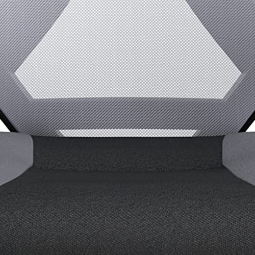 Signature Design by Ashley Beauenali Home Office Swivel Desk Chair, 25"W x 23"D x 40"H, Light Gray & Black
