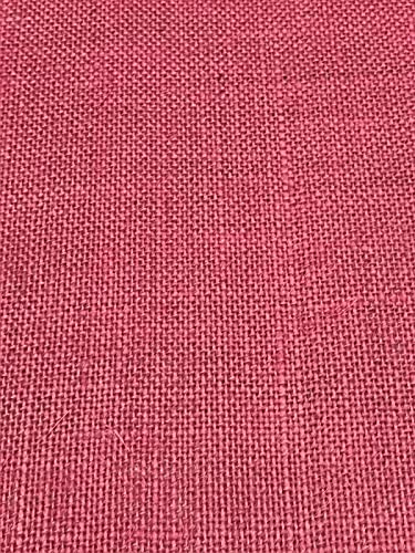 USA Fabric Store Jute Burlap Fabric Rose Pink 58" Wide 11 OZ Premium 100% Upholstery by The Yard