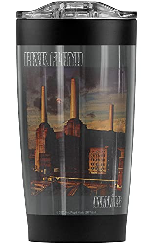 Logovision Pink Floyd Faded Animals Stainless Steel Tumbler 20 oz Coffee Travel Mug/Cup, Vacuum Insulated & Double Wall with Leakproof Sliding Lid | Great for Hot Drinks and Cold Beverages