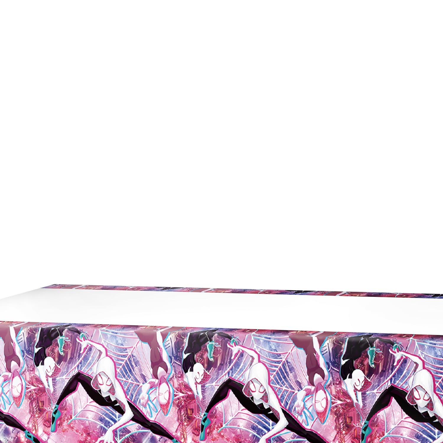 Spider-Gwen Party Supplies Tableware Cover Plates And Napkins Tablecloth Birthday Party Table Decoration Across the Spider Verse For 10 Guests Treat