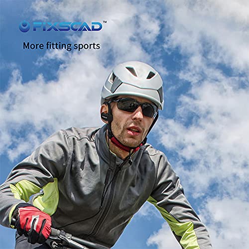 FIXSCAD Y171 Sports Earbuds Wired with Microphone, Soft Wrap Around Earphones with Over Ear Hook, in Ear Running Headphones for Exercise Compatible with iPhone, Samsung