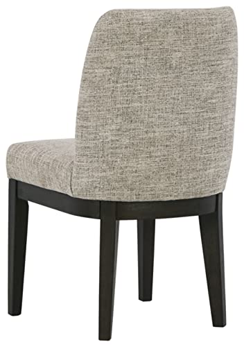Signature Design by Ashley Burkhaus Dining UPH Side Chair (2/CN), 21"W x 24"D x 36"H, Dark Brown