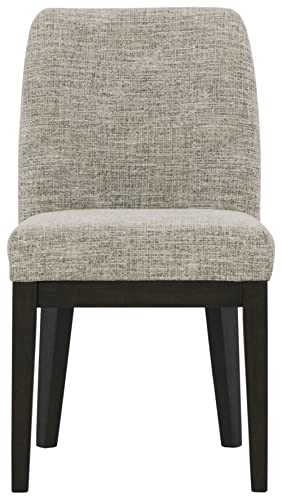Signature Design by Ashley Burkhaus Dining UPH Side Chair (2/CN), 21"W x 24"D x 36"H, Dark Brown