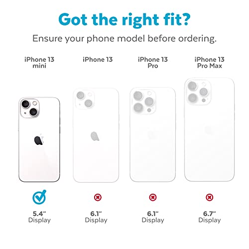 Speck Products Gemshell Clear iPhone 13 mini / iPhone 12 mini Case, Clear/Clear