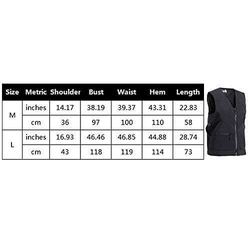 Dog Handler Training Vest, Waterproof Dog Trainer Protective Cloth with Multi Pockets, Professional Pet Owner Obedience Vest, Pet Trainer's Jacket for Men/Women, Black(Size:L)