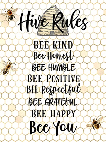 Eeypy Be Kind Honey Bee Decor Bumble Bee Decor Be Kind Sign Bee Decor Honey Bee Decor Classroom Art Metal Signs Funny 8x12 Inch