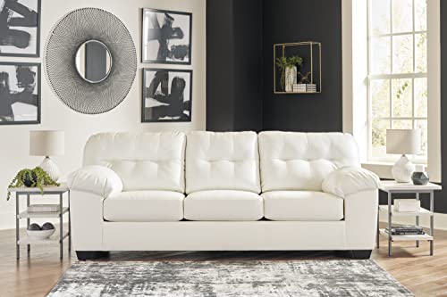 Signature Design by Ashley Donlen Sofa, 95"W x 40"D x 39"H, White