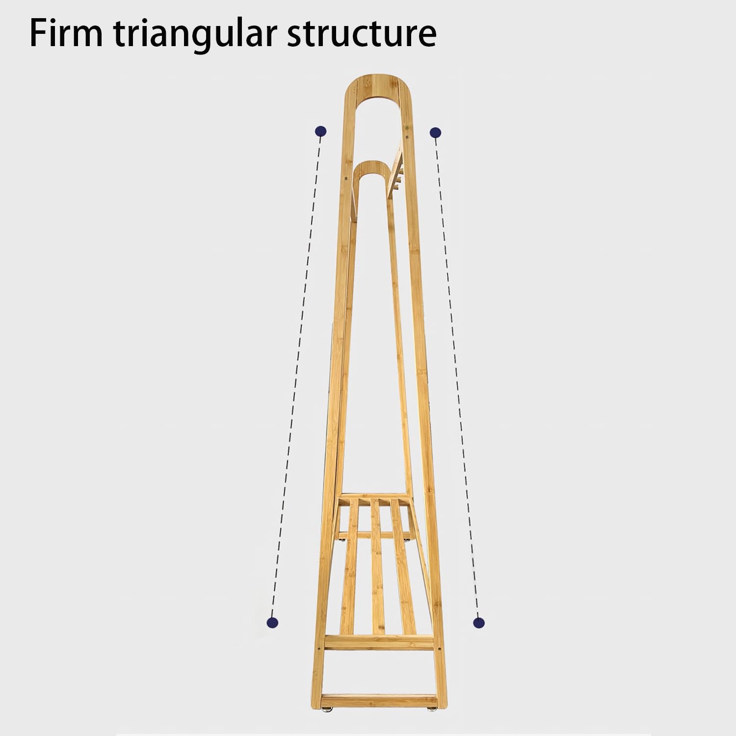 SOBIBO Bamboo Clothes Rack, Garment Rack Rolling Coat Rack Multifunctional Bedroom Hanging Rack Clothing Organizer,Nature