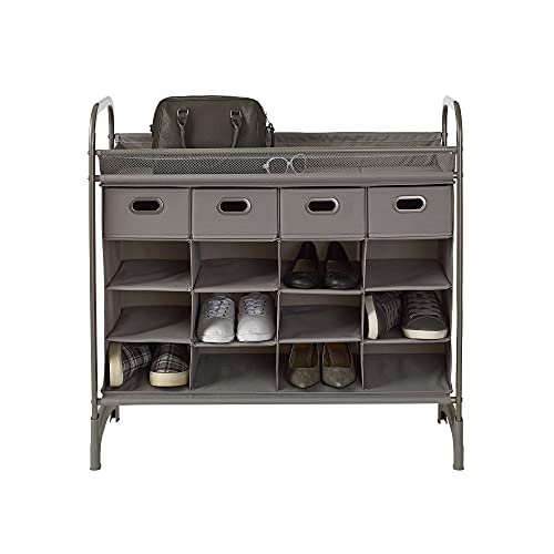 neatfreak 16 Cube Storage Organizer 4-Tier Stackable Shoe Organizer For Closet Organization - Free Standing Cube Shoe Rack With Drawers - 35.2 x 13 x 32.6 in