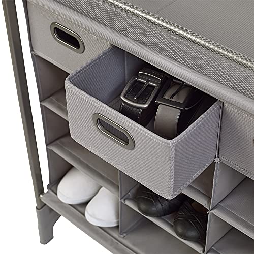 neatfreak 16 Cube Storage Organizer 4-Tier Stackable Shoe Organizer For Closet Organization - Free Standing Cube Shoe Rack With Drawers - 35.2 x 13 x 32.6 in