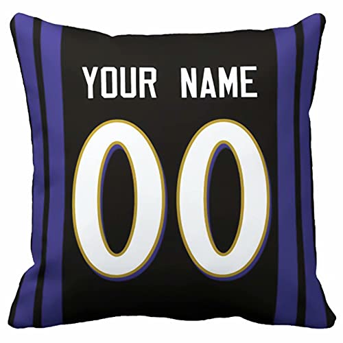 Throw Pillow 2 Packs Custom Any Name and Number for Men Youth Boy Gift