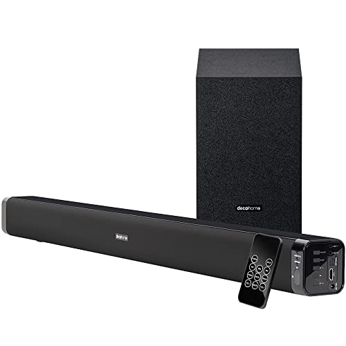 LG 55UQ7570PUJ 55 Inch 4K UHD Smart webOS TV Bundle with Deco Gear Home Theater Soundbar with Subwoofer, Wall Mount Accessory Kit, 6FT 4K HDMI 2.0 Cables and More