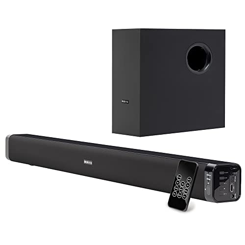 LG 55UQ7570PUJ 55 Inch 4K UHD Smart webOS TV Bundle with Deco Gear Home Theater Soundbar with Subwoofer, Wall Mount Accessory Kit, 6FT 4K HDMI 2.0 Cables and More