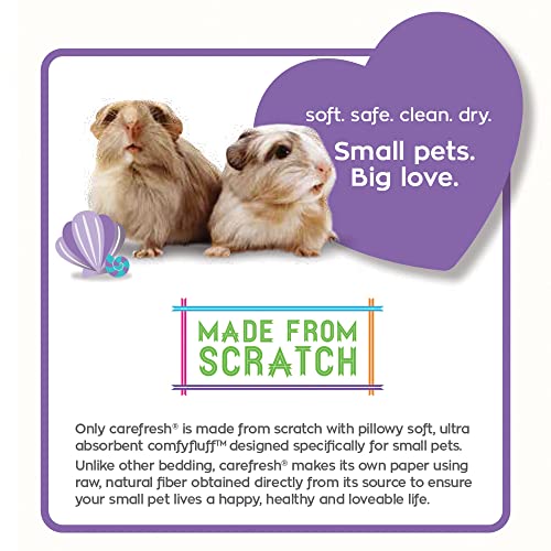 Carefresh Dust-Free Sea Glass Natural Paper Small Pet Bedding with Odor Control, 50 L