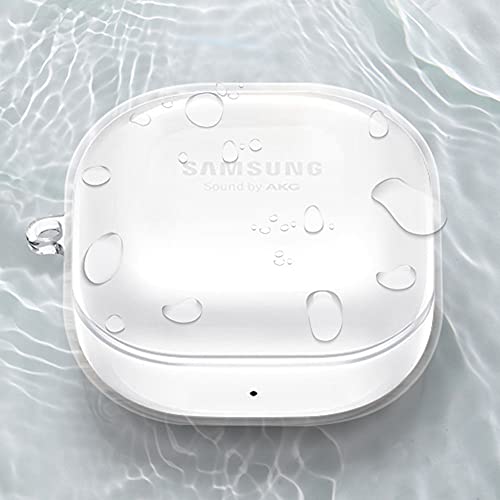 CaseHome Custom Name Case Compatible with Samsung Galaxy Buds Live(2020 Release)Buds Pro(2021 Release) Case Cover,Personalized Crystal TPU Clear Cover (Clear)