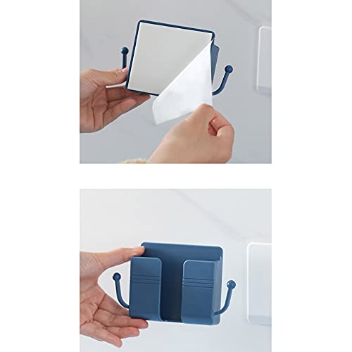 ACBAC Wall-Mounted Storage Box Multi-Function Mobile Phone Charging Storage Box Small,Adhesive Remote Control Holders