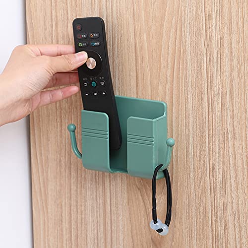 ACBAC Wall-Mounted Storage Box Multi-Function Mobile Phone Charging Storage Box Small,Adhesive Remote Control Holders