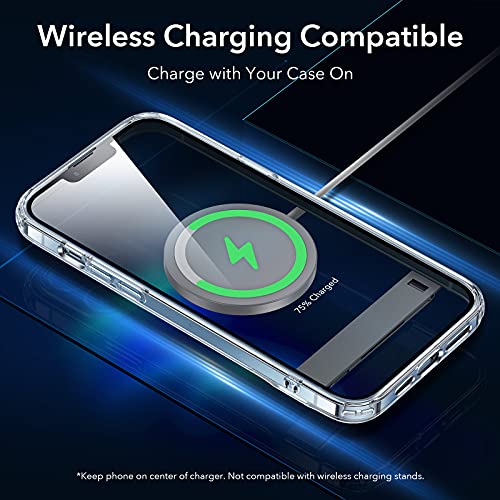 ESR Metal Kickstand Case Compatible with iPhone 13 Pro Case, Patented Three-Way Stand, Reinforced Drop Protection, Slim Flexible Back Cover, Clear