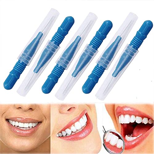 50pcs Soft Interdental Brush Teeth Dental Picks Floss Brush Refill Flosser Toothpick Cleaners Cleaning Tool - Blue