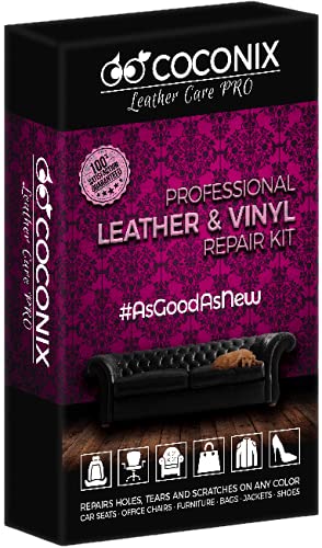 Coconix Vinyl and Leather Repair Kit and Brown Leather and Vinyl Repair Kit Set