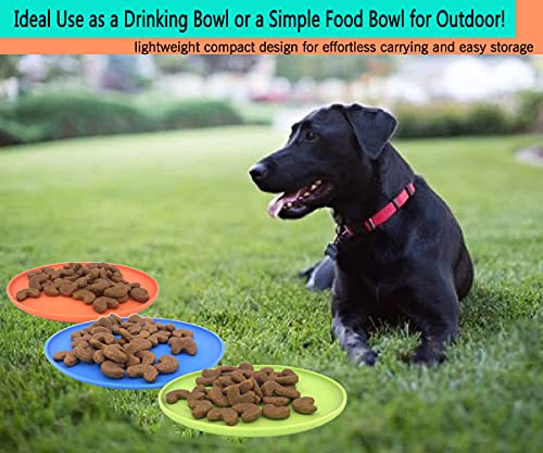 XIGOU Dog Flying Disc, 3 Pack Dog Flyer Dog Toy, Dog Soft Rubber Interactive Lightweight Flying Disc Dog Toy for Small Large Dogs - Floats in Water & Safe on Teeth, 7 inch.
