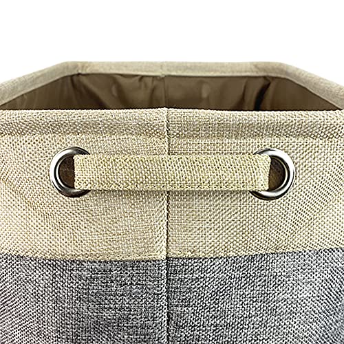 MALIHONG Custom Foldable Storage Basket with Cute Dog German Shepherd Collapsible Sturdy Fabric Pet Toys Storage Bin Cube with Handles for Organizing Shelf Home Closet, Grey and White