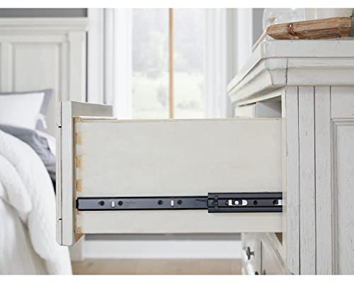 Signature Design by Ashley Robbinsdale 2 Drawer Night Stand, 29"W x 18"D x 30"H, White